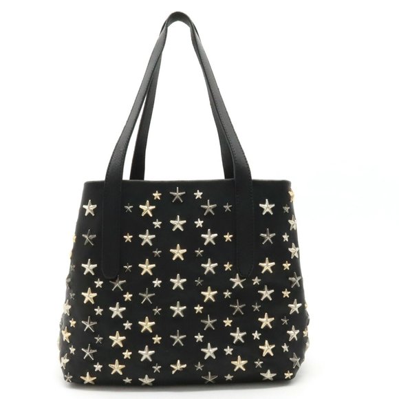 Jimmy Choo | Bags | Jimmy Choo Jimmy Choo Sofias Sophia S Tote Bag Shoulder Star Studded Leather ...